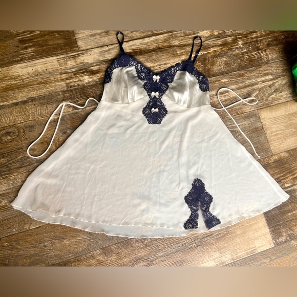 Cato | Intimates & Sleepwear | Nwt White Satin Nightie Sheer Lingerie ...